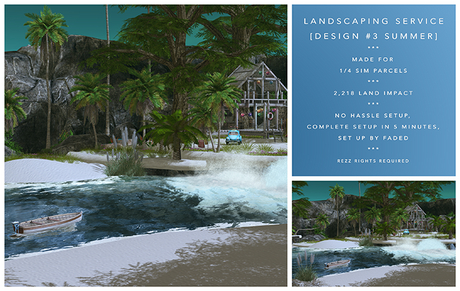 Second Life Marketplace - [F] Landscape 3 - Tropical Beach - SUMMER (1/ ...